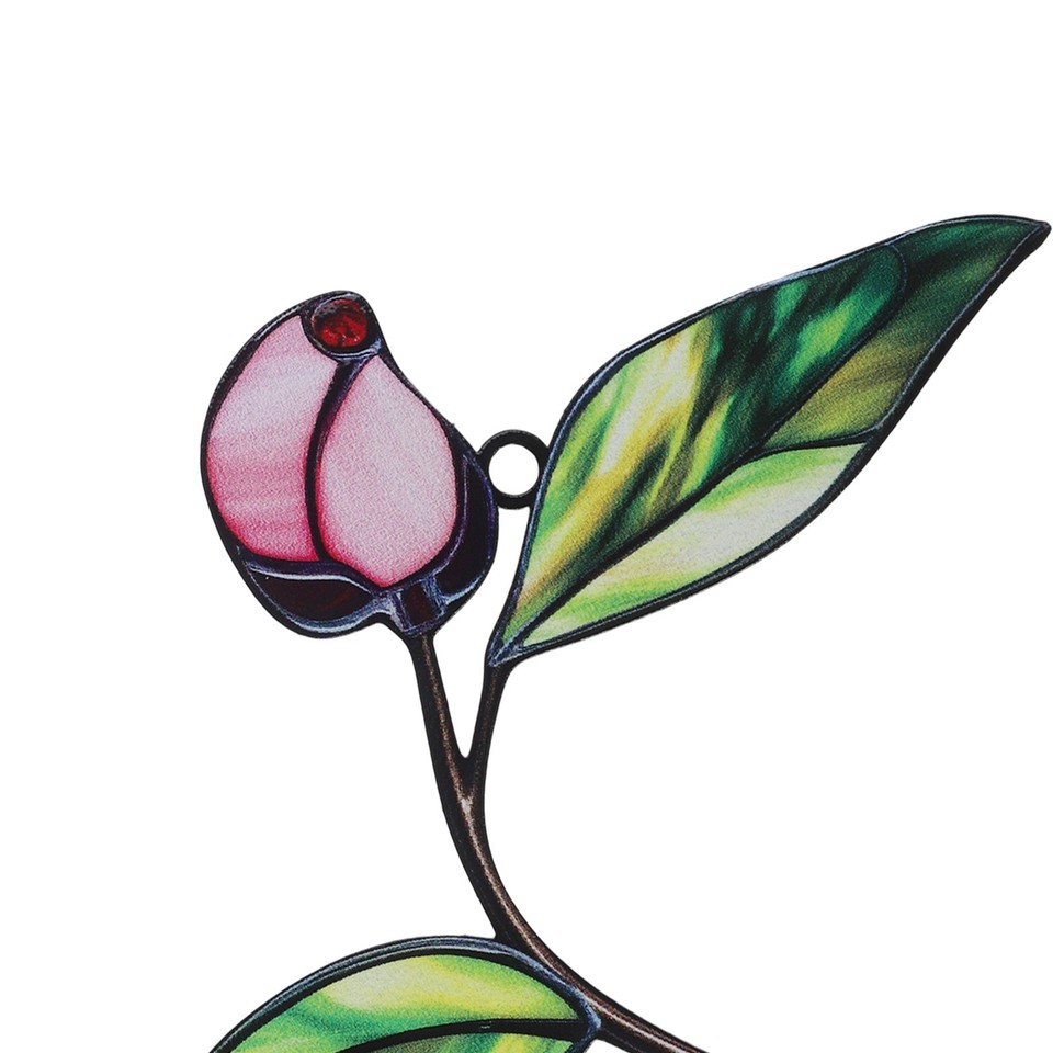 Double-Sided Flower Decor Colorful Metal Pendant Easy To Hang Indoor ...