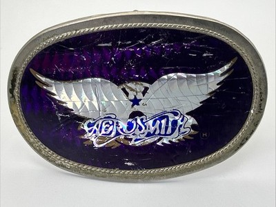 AEROSMITH METAL PRISM VINTAGE 1978 PACIFICA COLLECTIBLE BELT BUCKLE ...