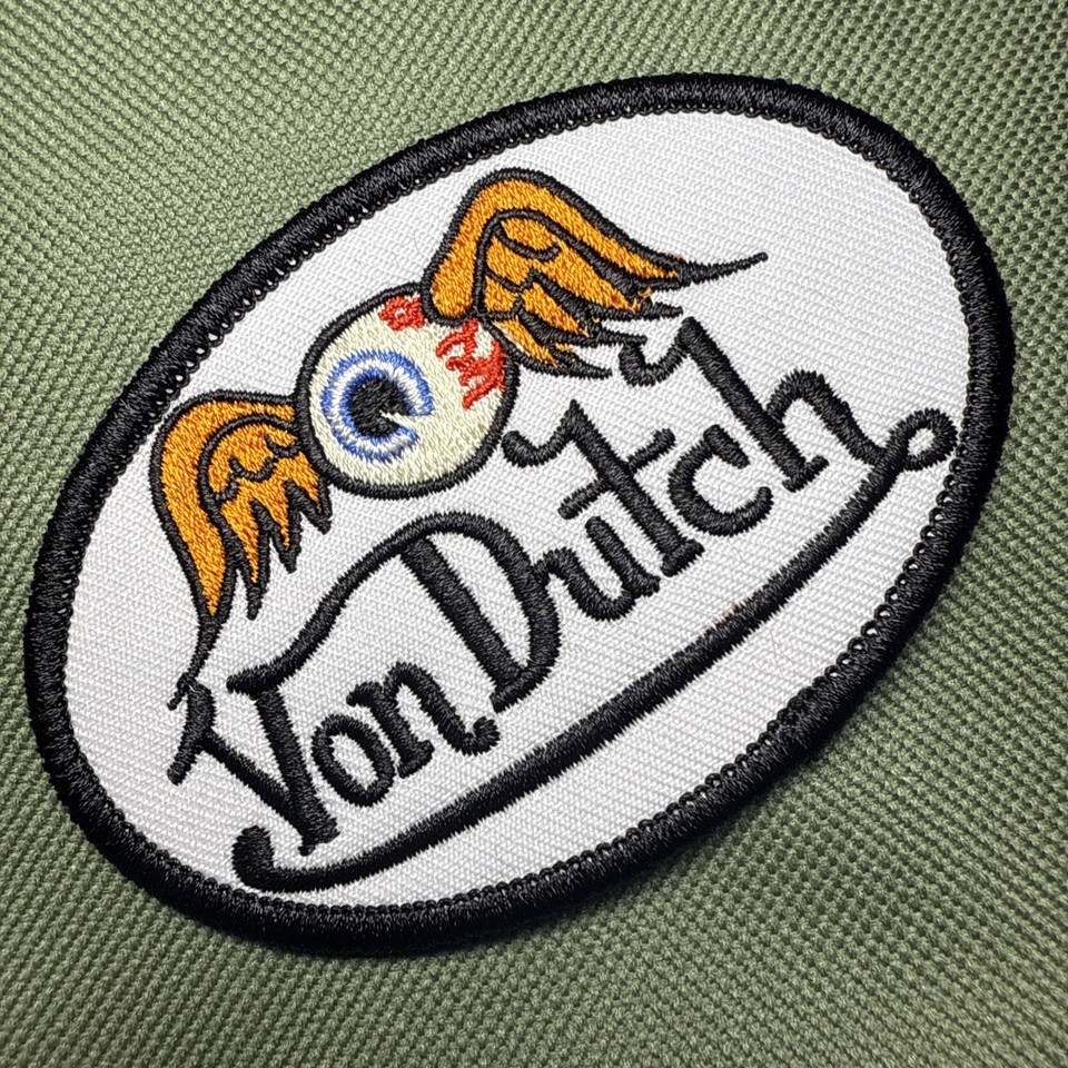 🔥VINTAGE STYLE VON DUTCH PATCH FLYING EYEBALL EYE EMBROIDERED IRON-ON ...