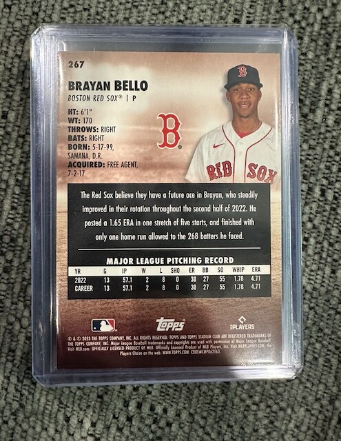 2023 Topps Stadium Club Brayan Bello (RC) #267 | eBay