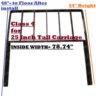 Forklift LOAD BACK REST 78.74" CLASS 4 IV Attachment 4 BOLTS PER SIDE ...