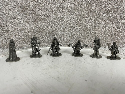 Lot of 6 NLP Inc Monopoly Lord of The Rings Replacement 1.25" Pewter ...