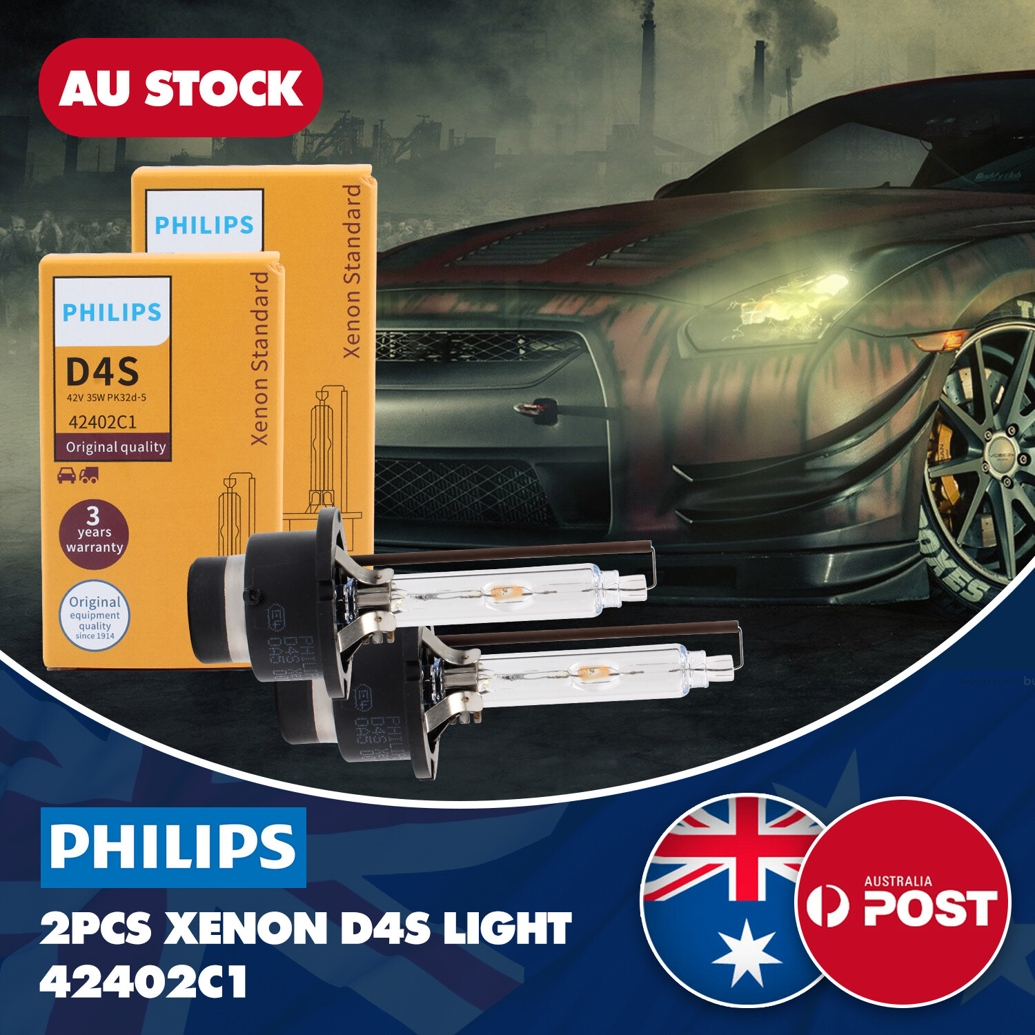 Genuine D1S D2S D2R D3S D4S Standard Headlight Globe Halogen Xenon HID ...