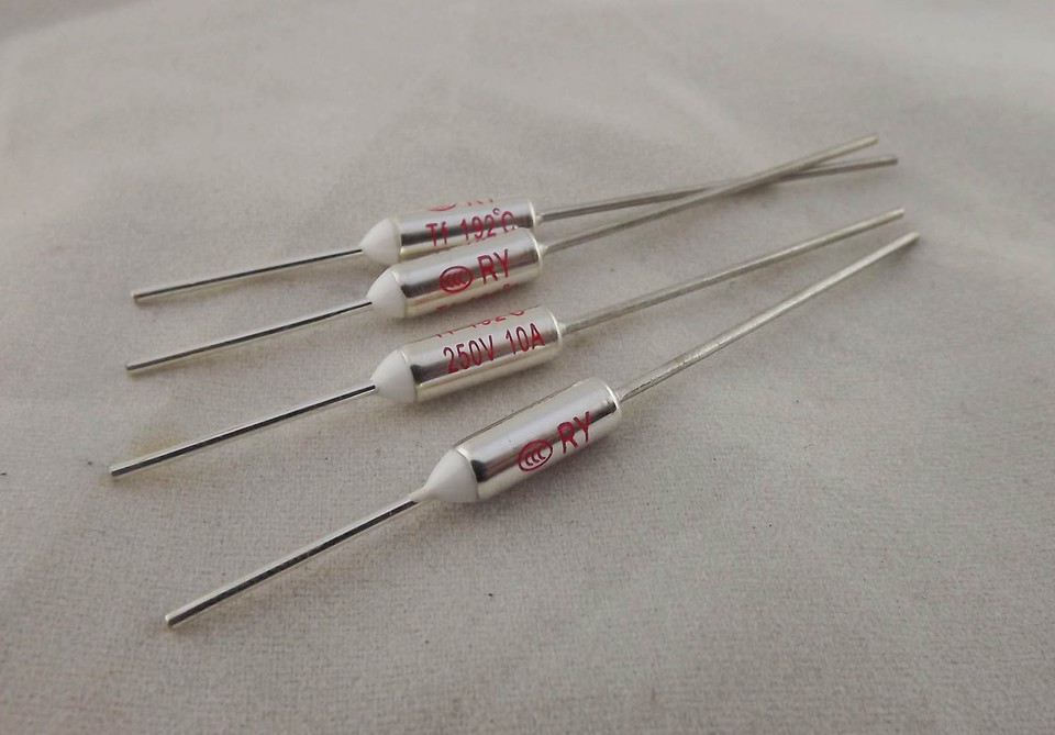 10pcs Fuses Thermal Fuse 192°C 192 Degree TF Cutoff Cut-off 10A AC 250V ...