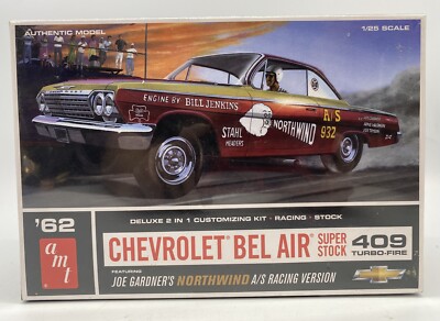 AMT '62 CHEVROLET BEL AIR 2 in 1 CUSTOMIZING KIT 1/25 SCALE MODEL KIT ...