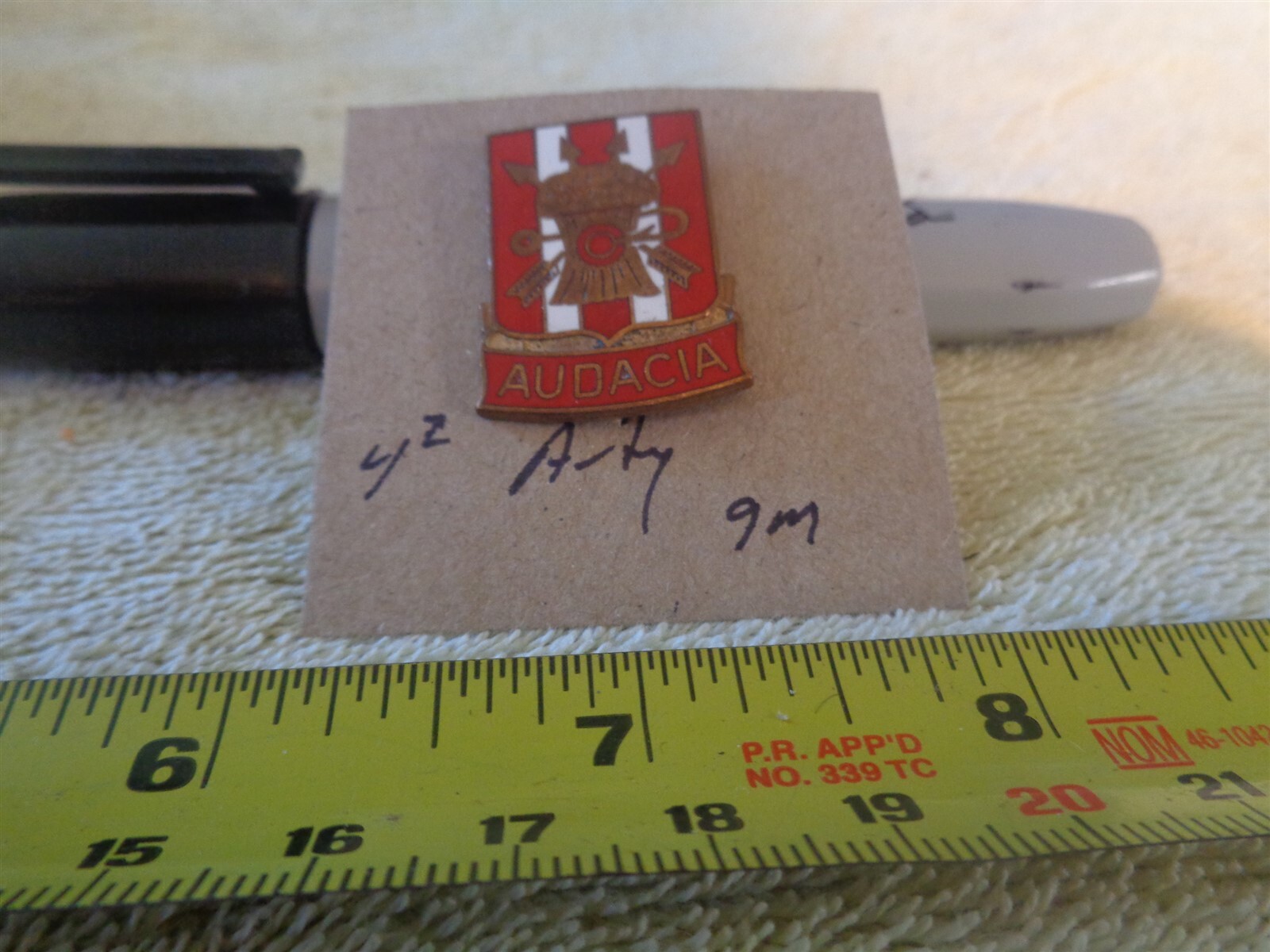 4th Artillery 9M Unit Crest, DI, DUI (DRAW#R5) | eBay