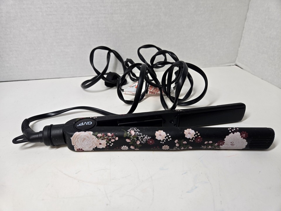 GVP Flat Iron 1" Ceramic Floral Pattern Styling Straightener Flat Iron ...