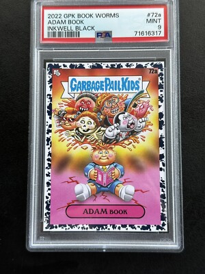 ADAM BOOK BRUISED BLACK PSA 9 MINT 2022 GARBAGE PAIL KIDS GPK BOOK ...