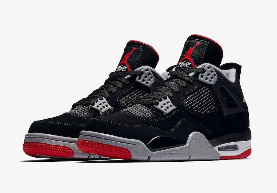 Air Jordan 4 Retro Fire Redwhite Black Cement Grey