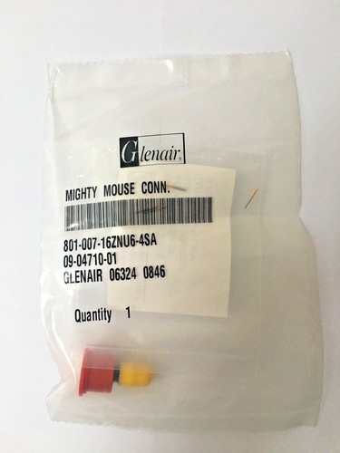 Glenair Mighty Mouse Connector 801-007-16ZNU6-4SA 4 Way Plug, Socket ...