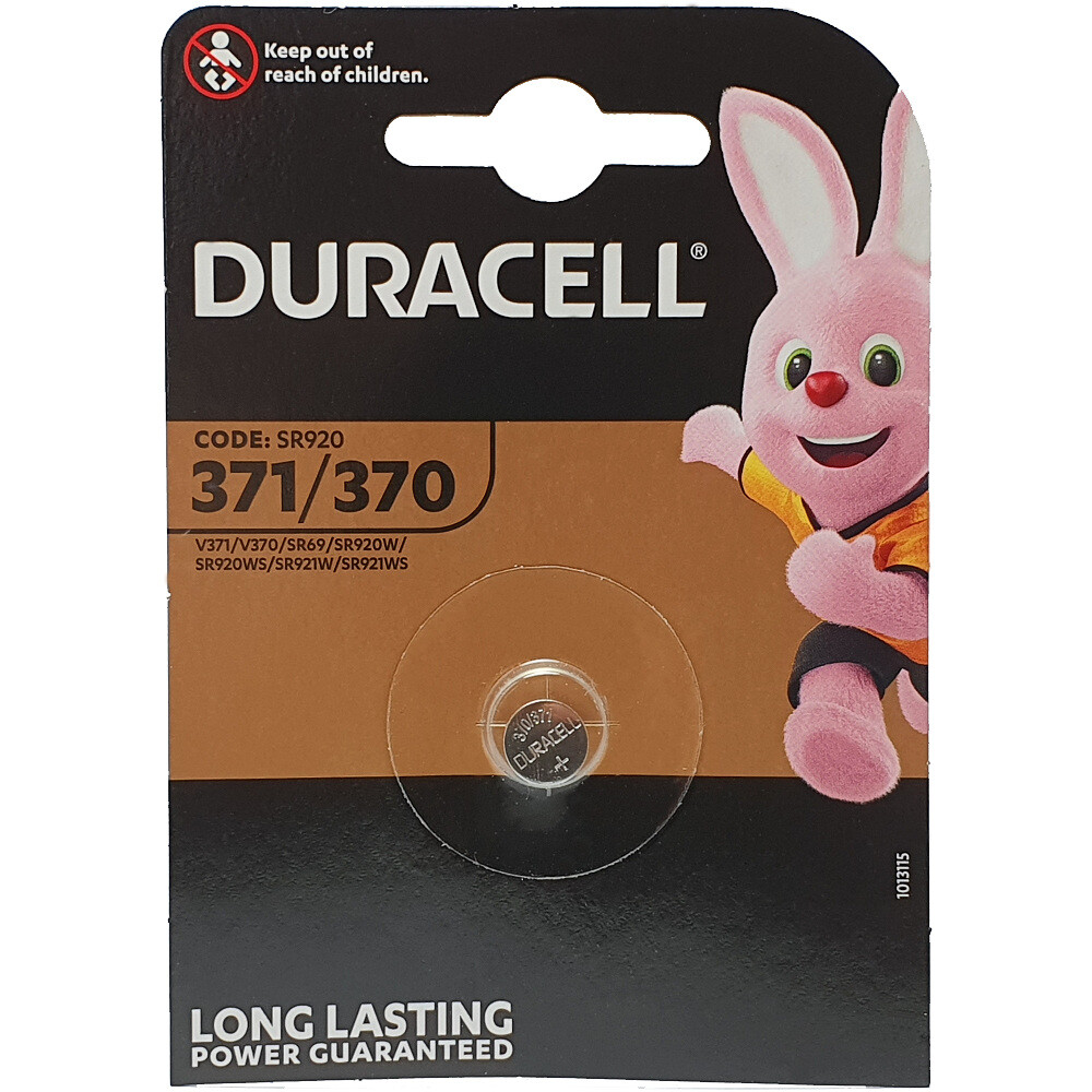 Duracell 371 370 Watch Battery SR920SW SR69 Silver Oxide 5000394937116 ...