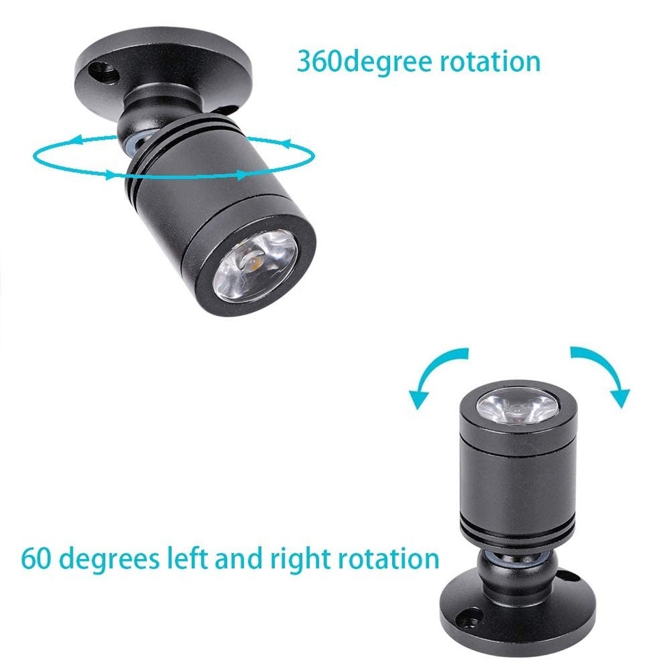 4Pcs 1W Mini LED Spotlight Spot Lights Mini Spotlights for Displays ...