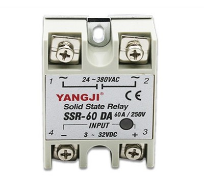 Single-Phase DC Controlled AC DC-AC Solid State Relay series SSR-60DA ...
