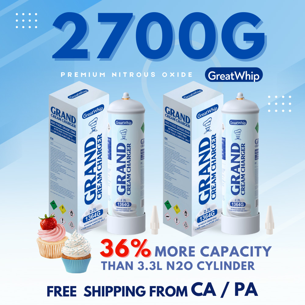 Charger 2100g Tank - Professional Whipped Cream Charger (3.3L, 1 Pack ...