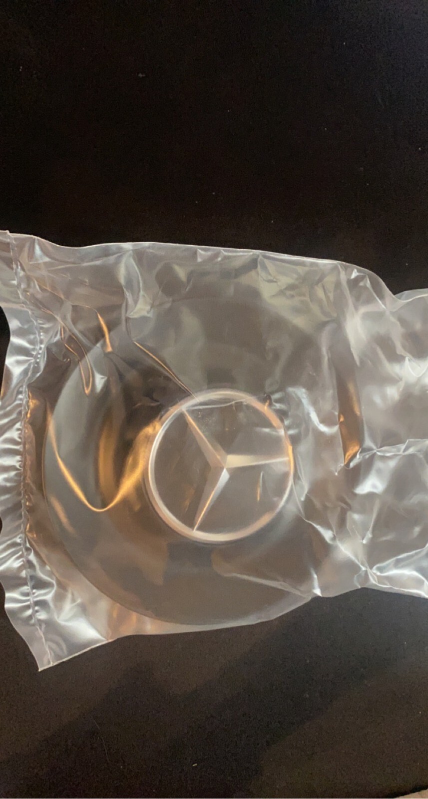 1 Genuine OEM Factory MERCEDES Black Center Wheel Hub Cap AMG ...