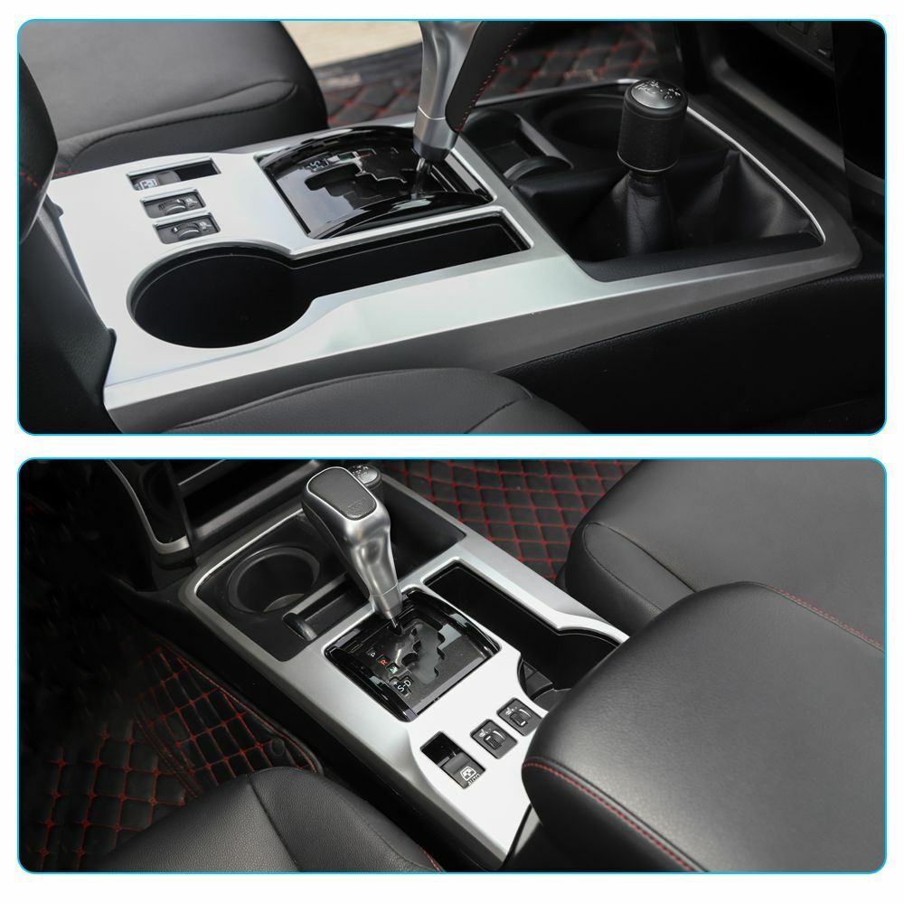 Center Console Gear Shift Panel Cover Trim For 4Runner 2010-19 Sliver ...