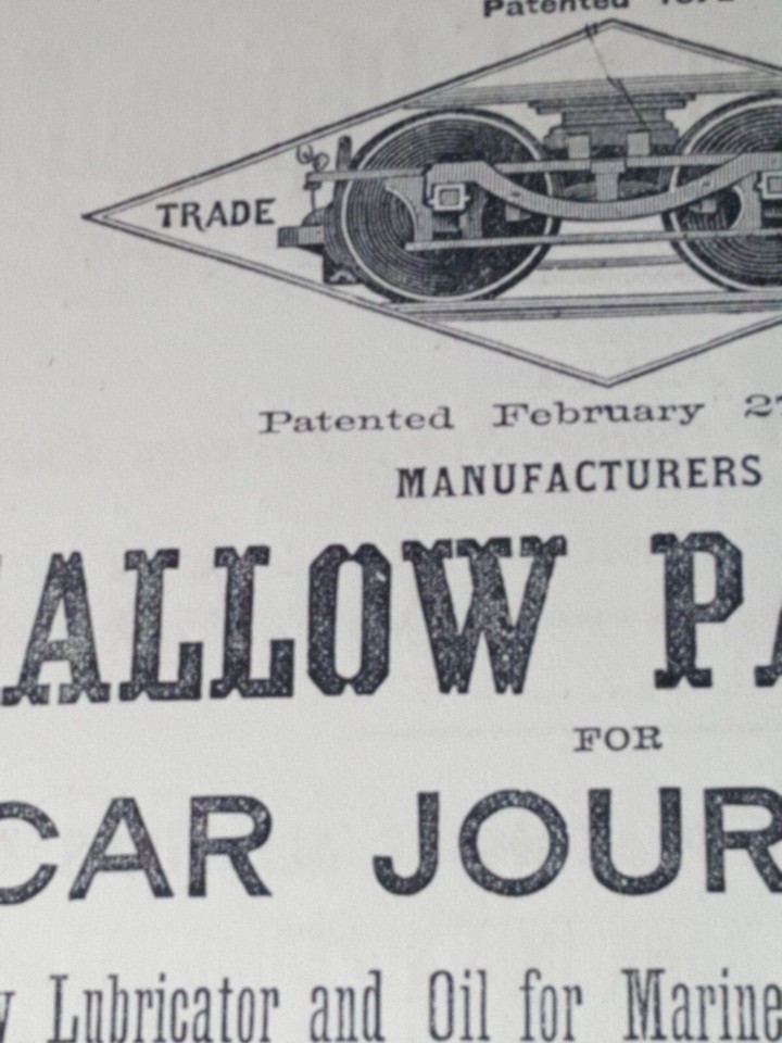 1873 print ad ISSAC U. COLES & COMPANY Tallow Lubticator Oil for marine ...