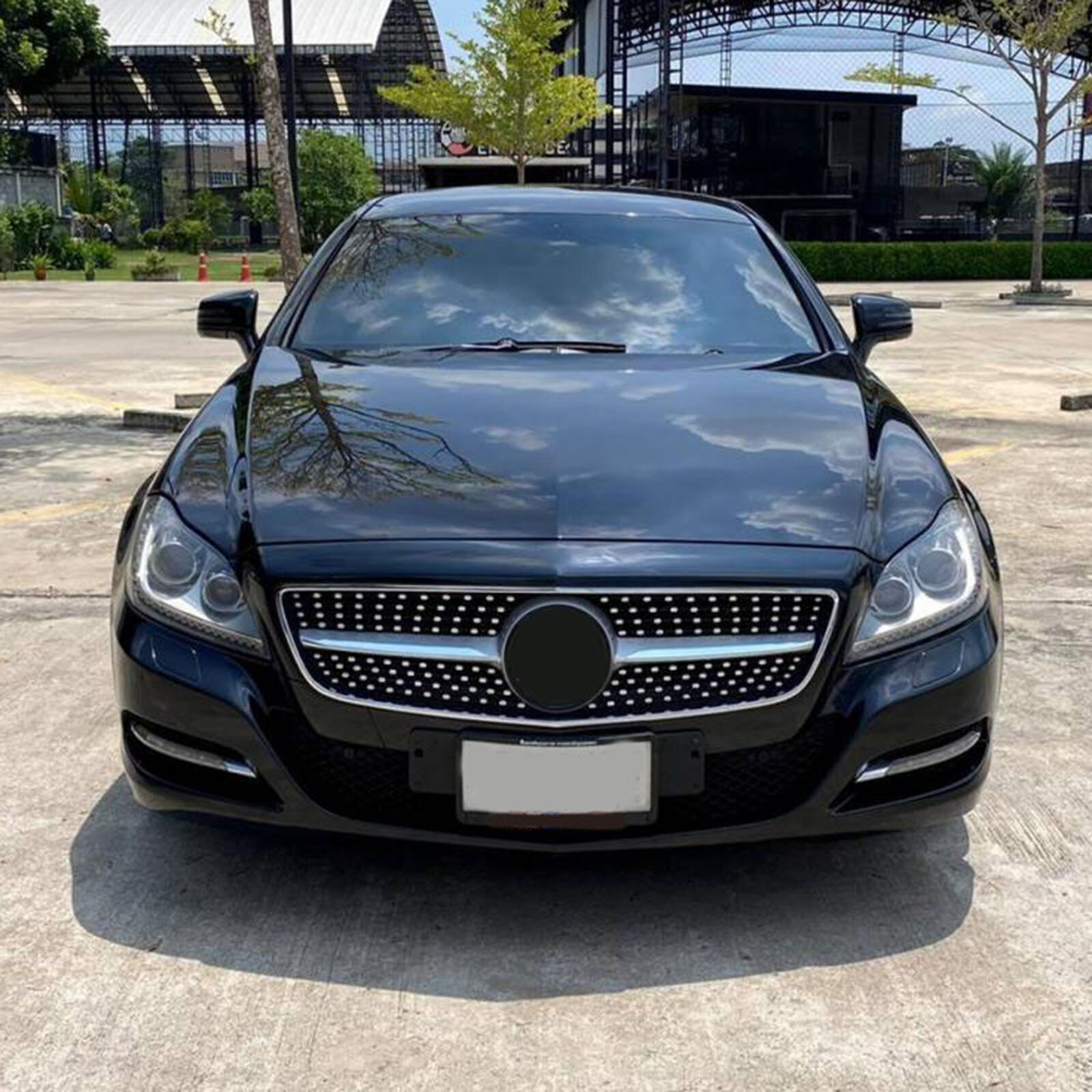 2011-2014 Mercedes-Benz W218 CLS350 CLS500 CLS550 Black Front Racing ...