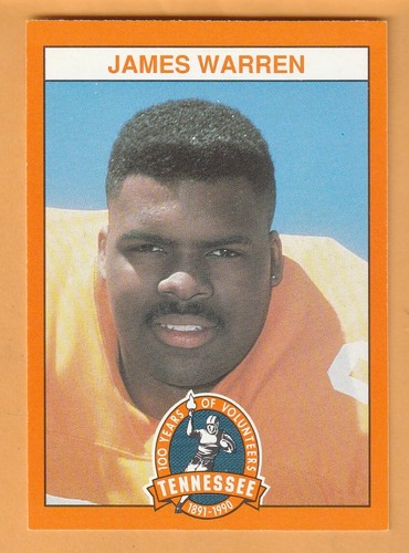 1990 100 Years of Tennessee Volunteers - James Warren #94 (RC) for sale ...