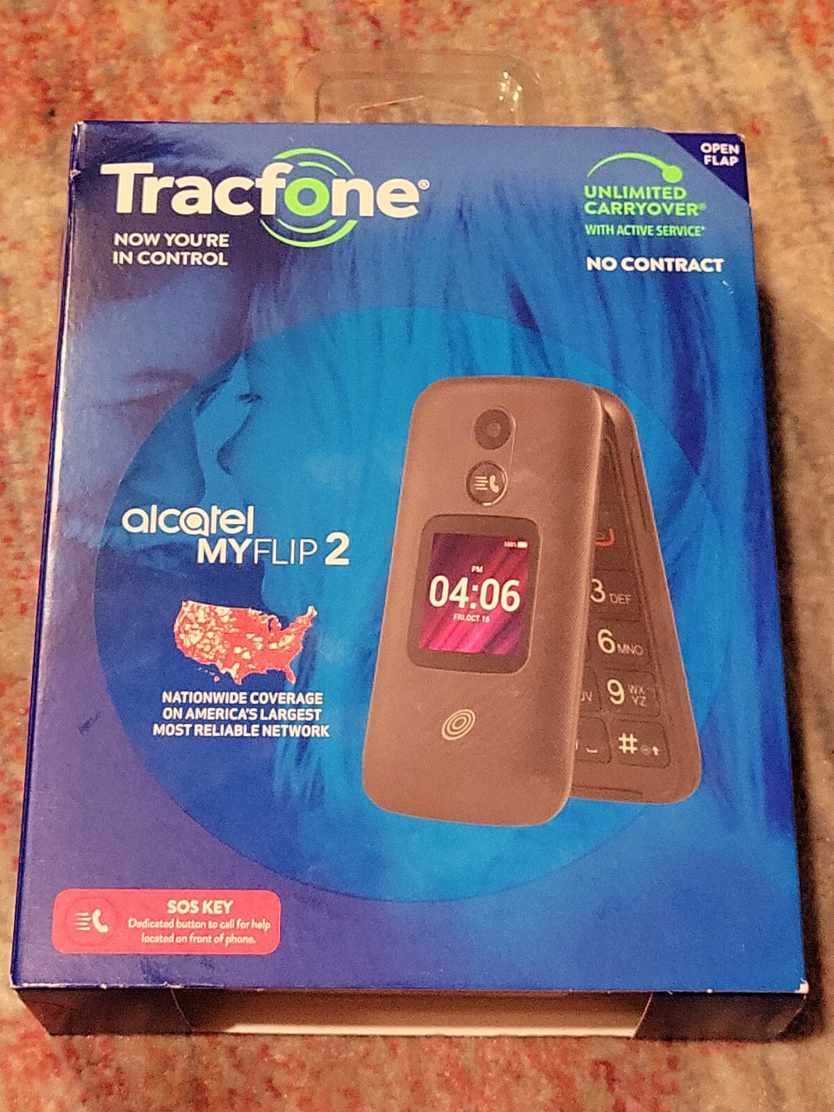 Tracfone Alcatel MY FLIP 2 (A406DL) Prepaid Flip Phone 616960383246 | eBay