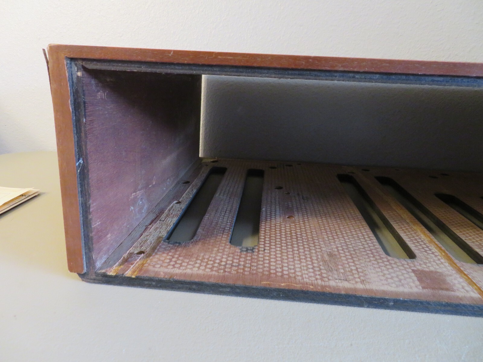 Original Vintage Fisher 404 Receiver Wood Case Cabinet with Owners ...