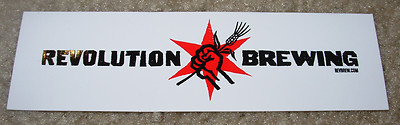 REVOLUTION BREWING promo BANNER LOGO STICKER decal craft beer brewery ...