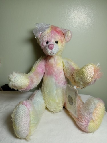 Vtg RUSS Mohair Collection Ltd Edition 13" Pastel Jointed Zoe Bear ...