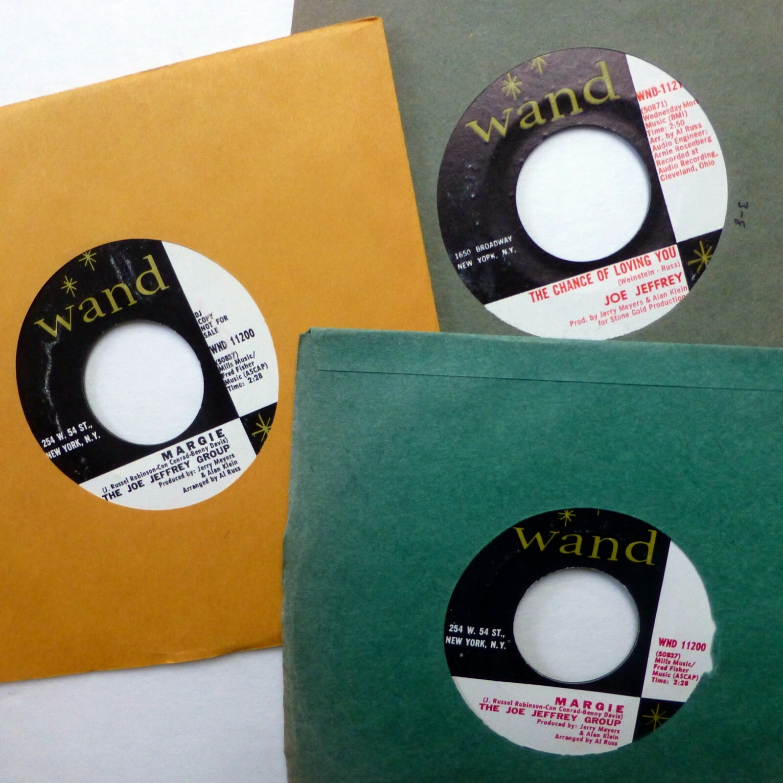 JOE JEFFREY Lot of 3x45rpm singles on Wand 1969 r&b CtLot89 | eBay