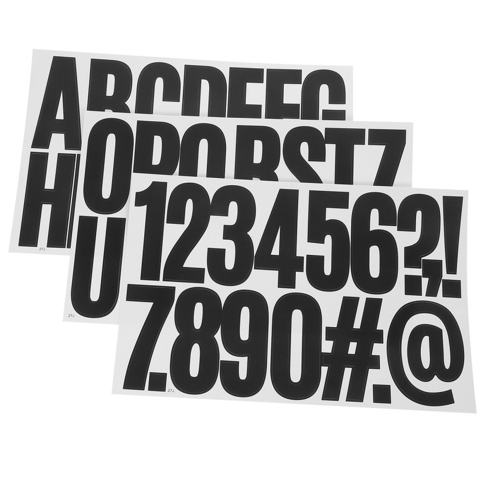 24 Sheets Alphanumeric Stickers Decorative Scrapbook Letter Bulk | eBay UK