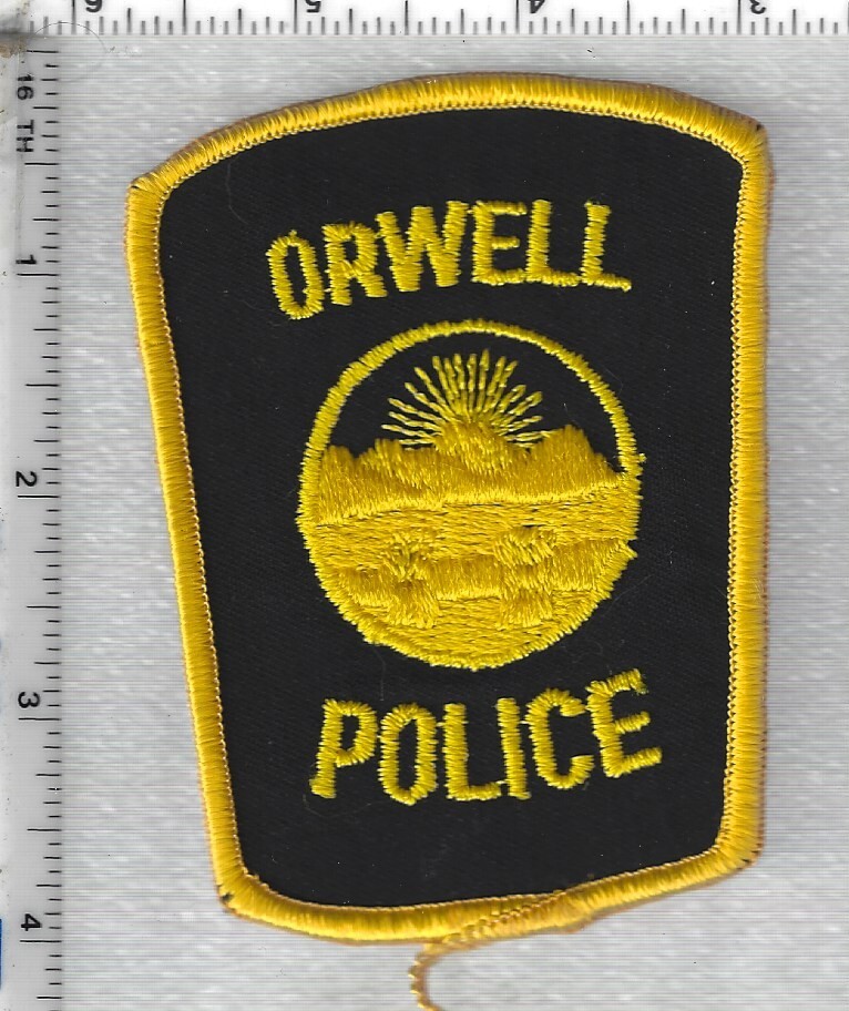 Orwell Police (Ohio) old style Shoulder Patch | eBay