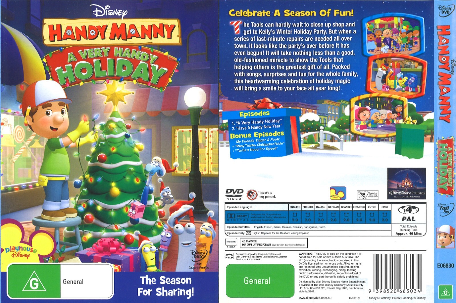 Handy Manny-A Very Handy Holiday (DVD, 2010) for sale online | eBay