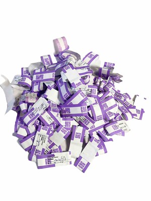 Lot Of About 575 Purple $2,000 Straps Currency Bands for cash money ...