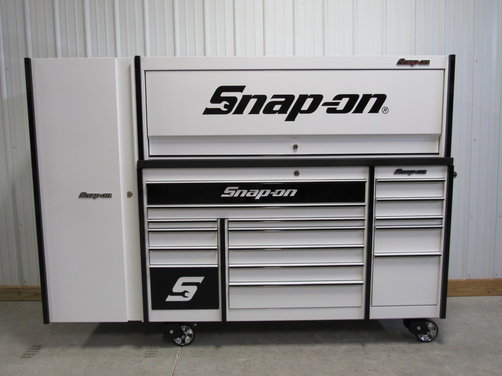 Snap On White & Black Trim KRL1163 Toolbox, KRL1072 Hutch & KRL1012 Locker | eBay