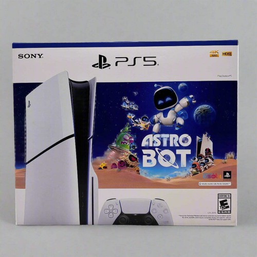 New Sony PS5 Slim Disc Edition 1TB White Console Gaming System CFI-2015 ...