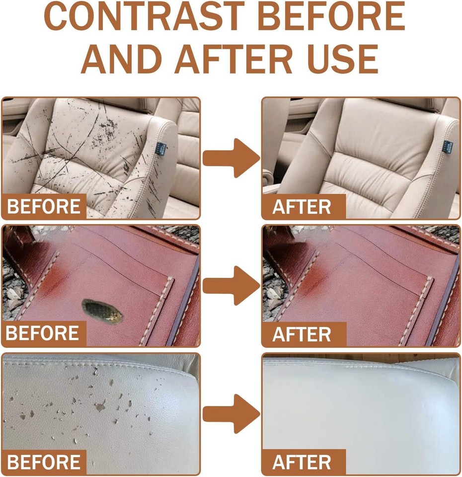 Advanced Leather Repair Filler Cream Restore Car Seat Sofa Scratch ...