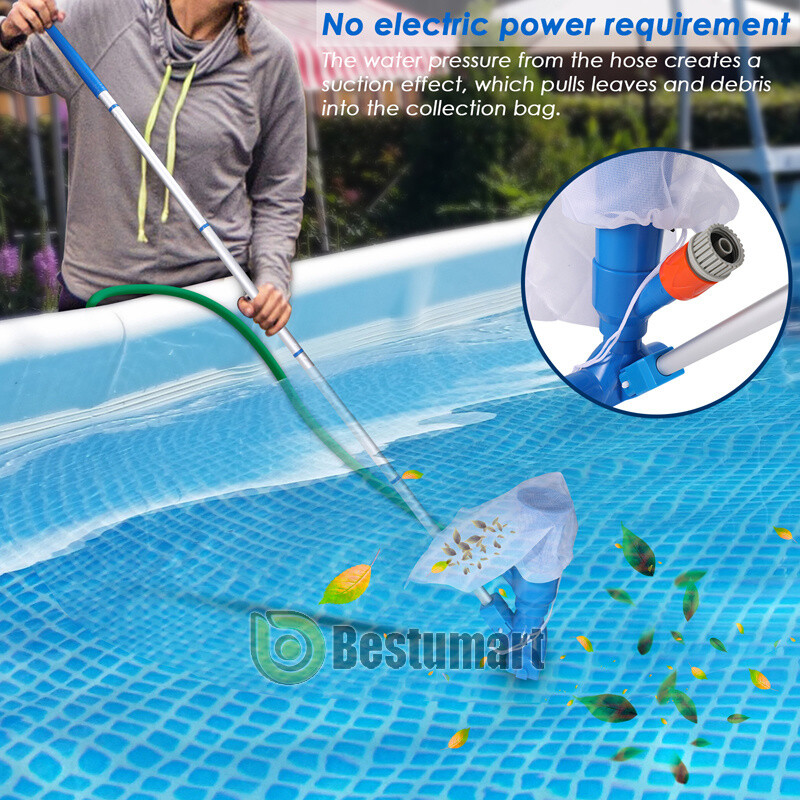 Swimming Pool Spa Suction Vacuum Head Cleaner Cleaning Kit Pool ...