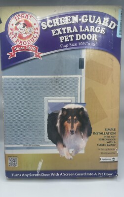 Ideal Pet Products Screen Guard Pet Door, Extra Large, 10.5" x 15" Flap ...