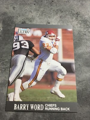 Barry Word Chiefs 1991 Fleer Ultra #74 | eBay