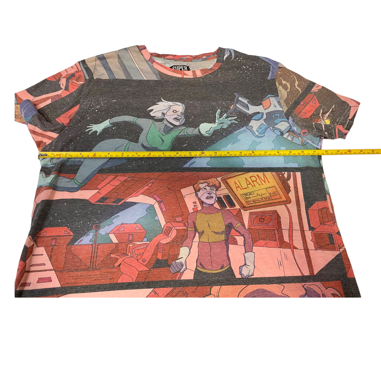 Super Massive large comic strip shirt size large - Gem