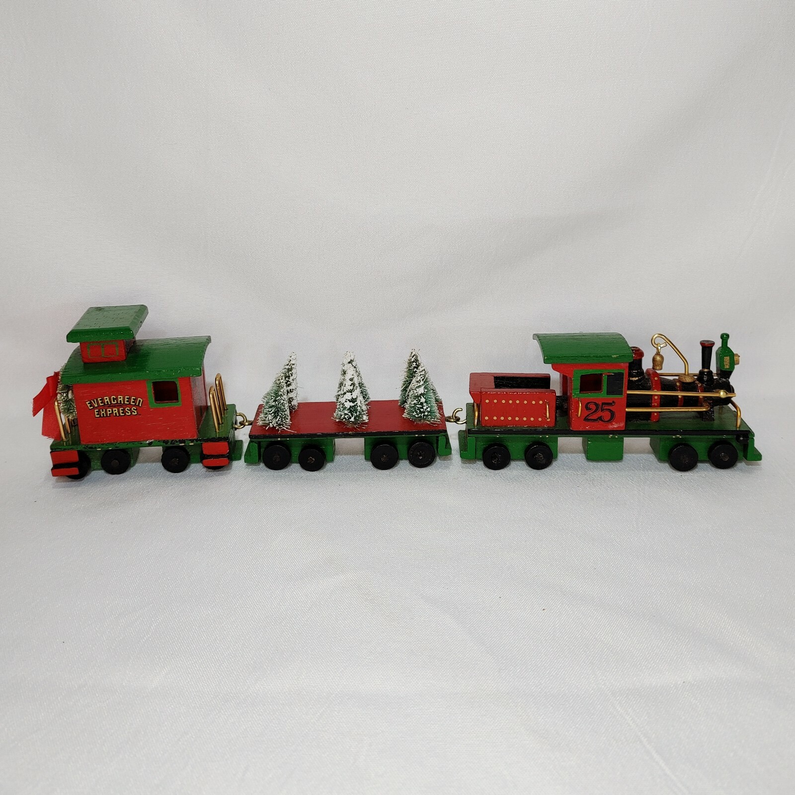 Vintage Roman Inc. Wooden Evergreen Express 1986 Christmas Display ...