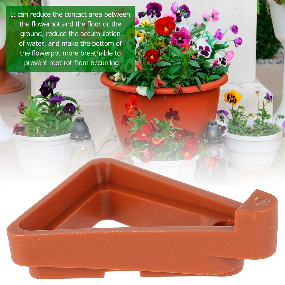 24X Flower Pot Feet Garden Plant Low Profile Outdoor Pot Feet Risers RO ...