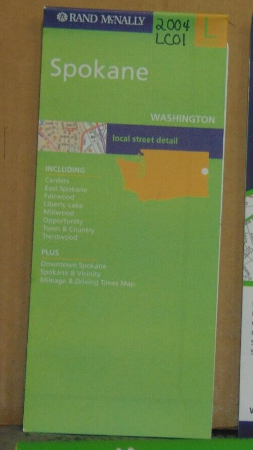 2004 Rand McNally Street Map of Spokane, Washington | eBay