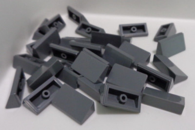 LEGO Parts 85984 4567887 Smooth Slope Tile 1X2 Dark Stone Grey x24 ...