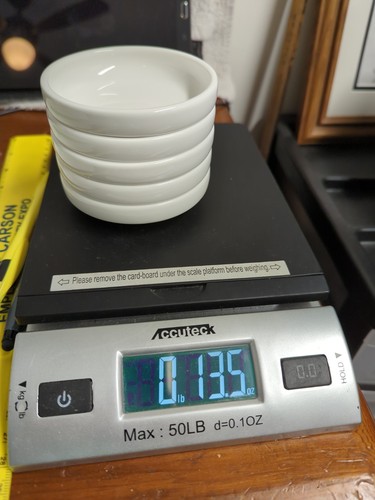 5 Sam & Squito by Xiahe Co. 3.25" Round White Condiment Sauce Bowls ...