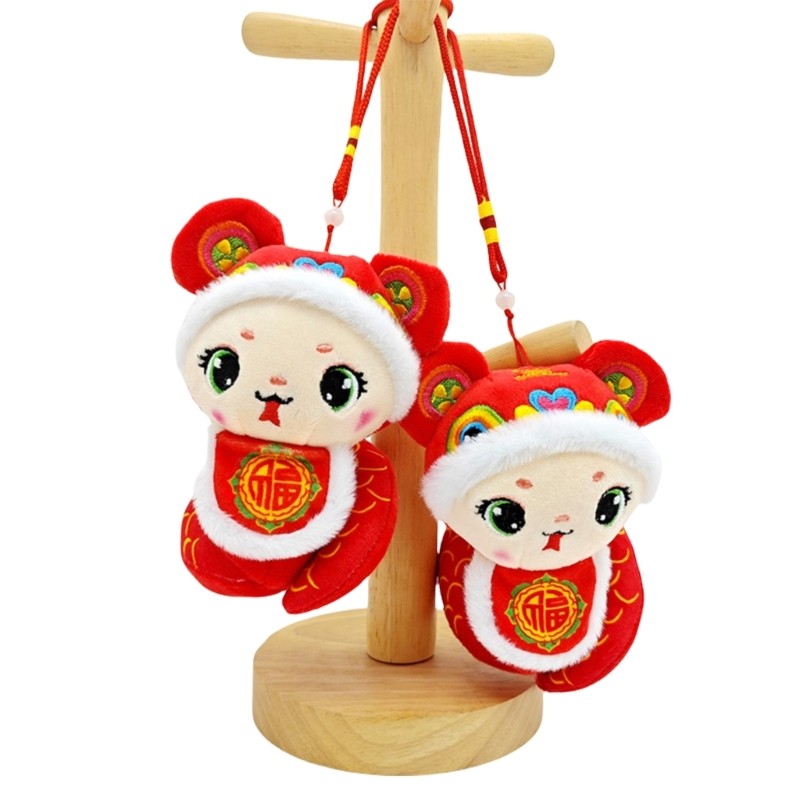 Snake Mascots Stuffed Plush Toy Lovely Bag Pendant Charm Decorative ...