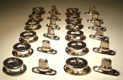 TWIST Fastener Turn Button with Eyelet Prong Grommet and Washer - 12 ...