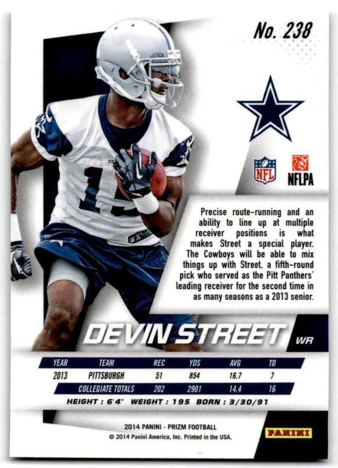 2014 Devin Street Panini Prizm Rookie - Dallas Cowboys | eBay