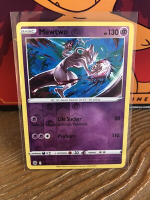 Mewtwo 56/172 Brilliant Stars Reverse Holo Pokemon Card TCG 056/172 ...