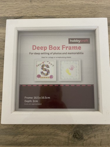 Hobbycraft Deep Boxed Frame White , New With Tag. | eBay UK