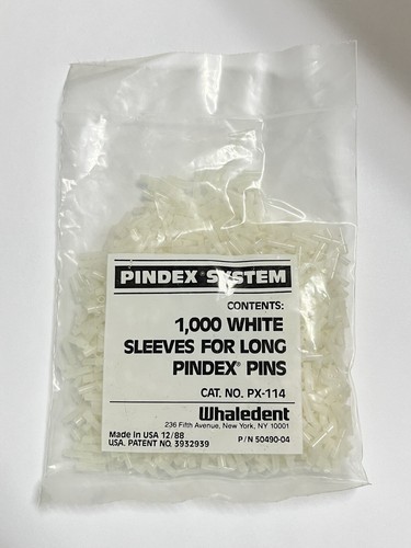 COLTENE WHALEDENT PINDEX SLEEVES 1000 White Sleeves Long PX114 | eBay